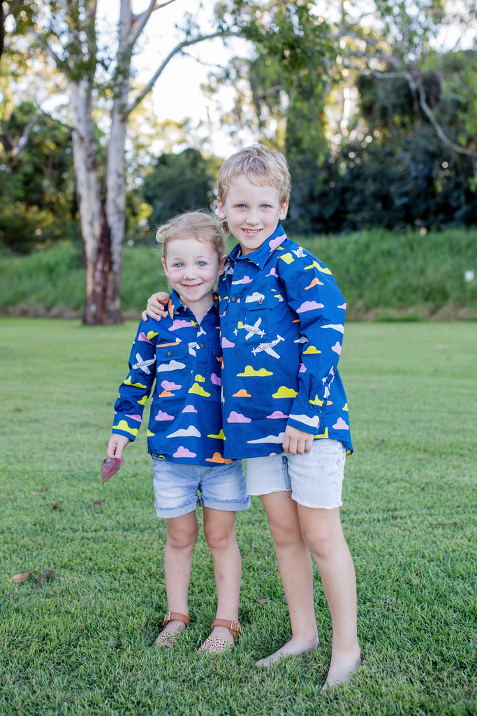 Kids Outback Skies work shirt | Jericho Road Clothing